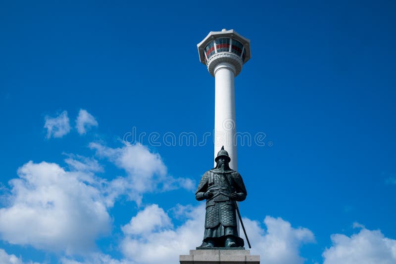 Busan Tower editorial image. Image of small, south, silver - 102366170