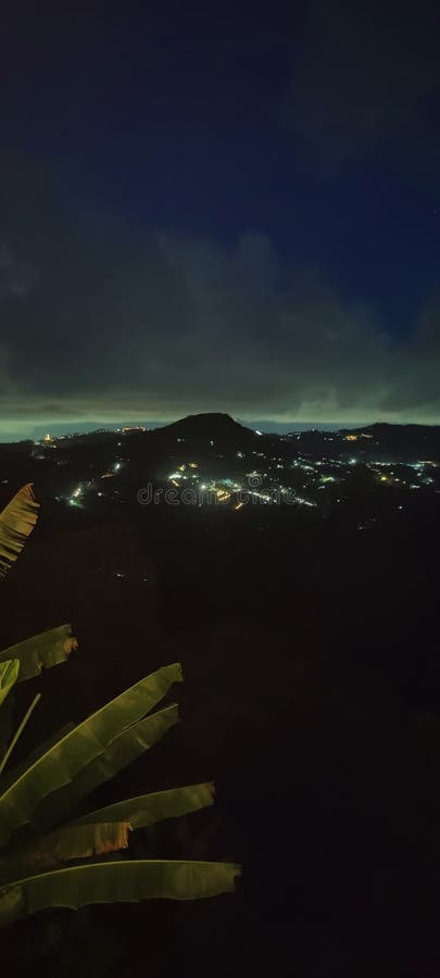 Busay at night stock image. Image of lights, cebu, mountain - 384305779