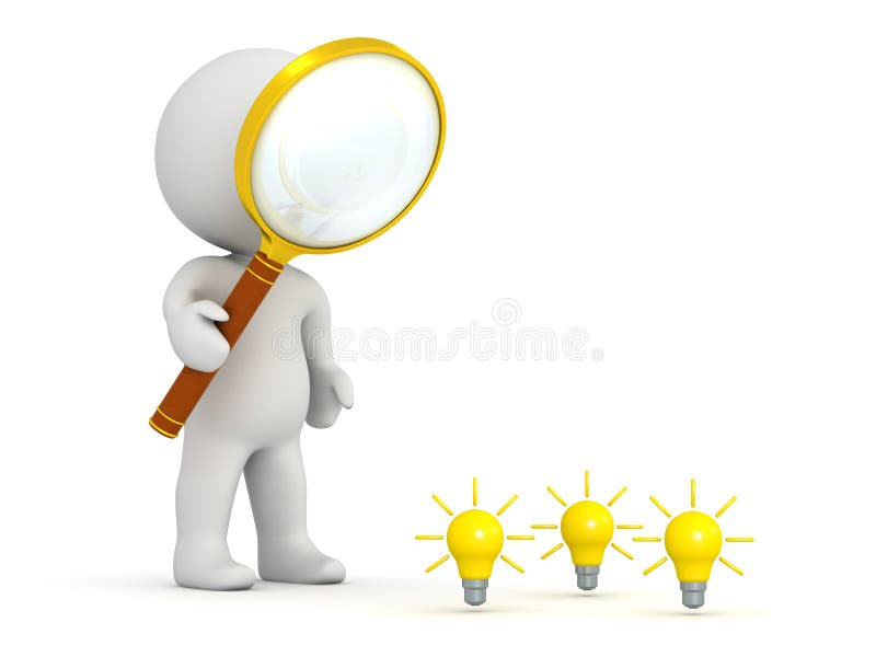 Buscar Pequeñas Ideas De La Bombilla Stock de ilustración - Ilustración ...