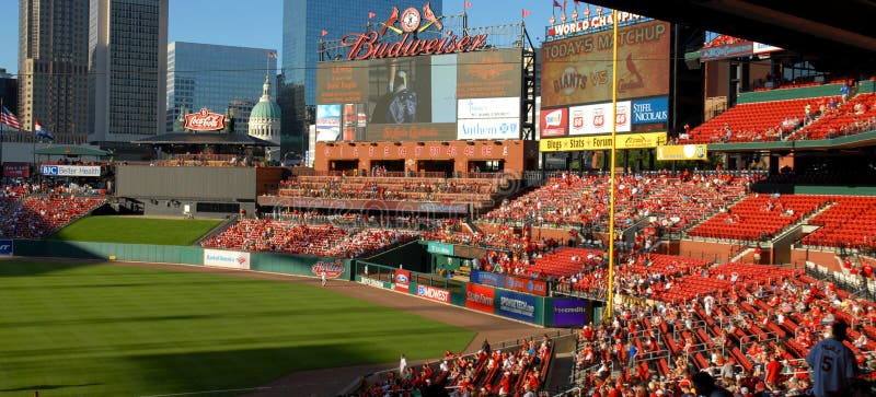 Busch Stadium editorial photo. Image of base, signs, professional ...
