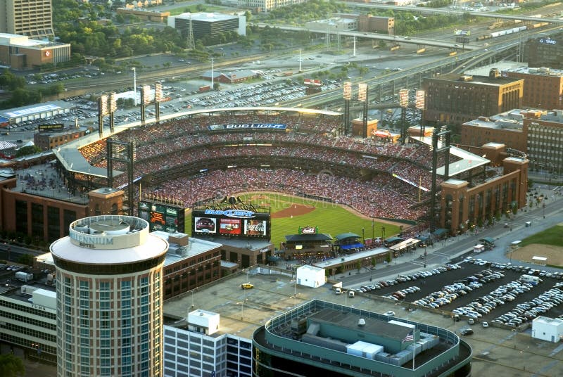 Busch Stadium - St Louis editorial photography. Image of blue - 10407192