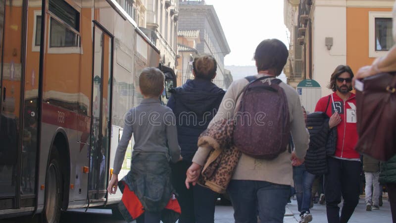 Buses in Rome. High Quality Stock Video - Video of european, city ...