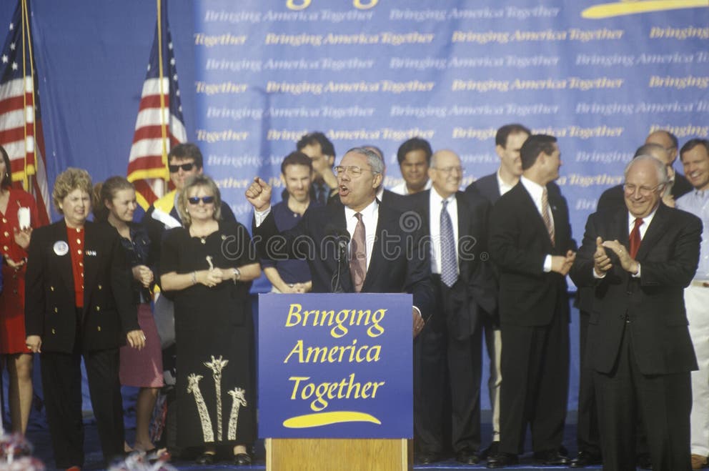 Bush campaign rally editorial photo. Image of states - 26275746