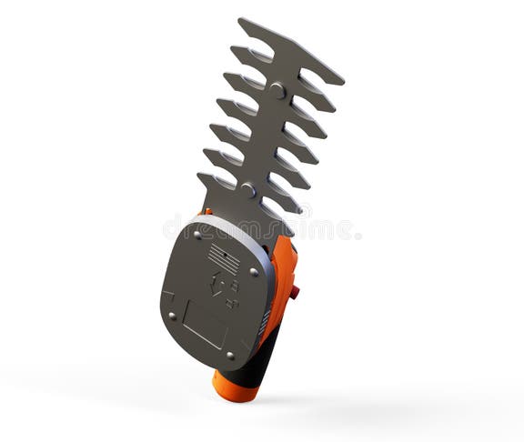 Bush Cutter 3D Render Using an Hedge Clipper in the Garden Stock ...