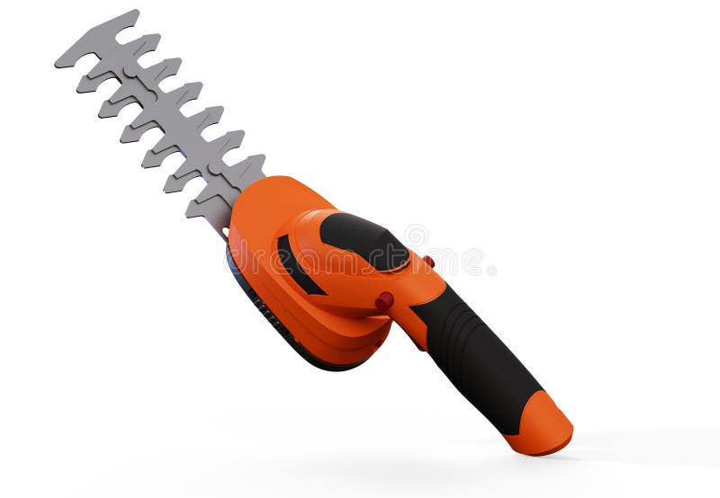 Bush Cutter 3D Render Using an Hedge Clipper in the Garden Stock ...