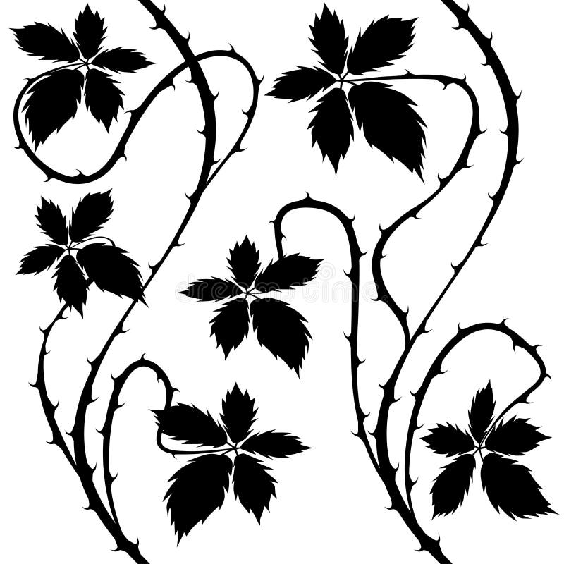 Bush. Abstract Seamless Vector Background. Stock Vector - Illustration ...