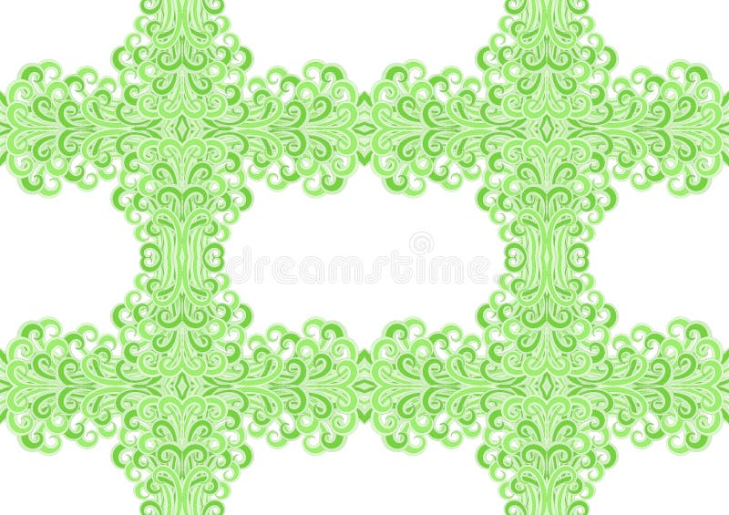 Bush Garden Seamless Frame Texture Stock Illustration - Illustration of ...