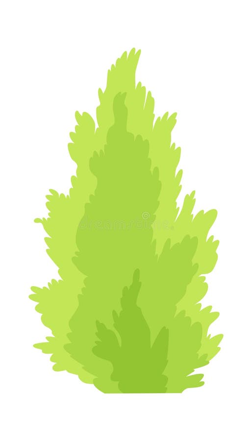 Bush Icon. Cartoon Forest or Park Shrubbery. Summer Nature Cartoon ...