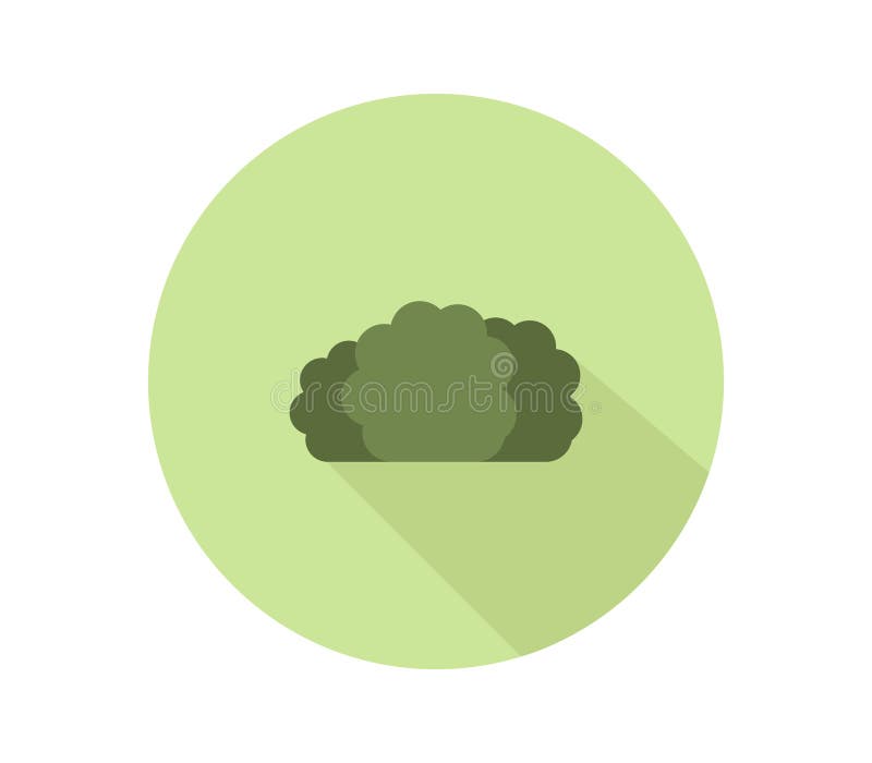 Bush Icon Illustrated in Vector on White Background Stock Illustration ...