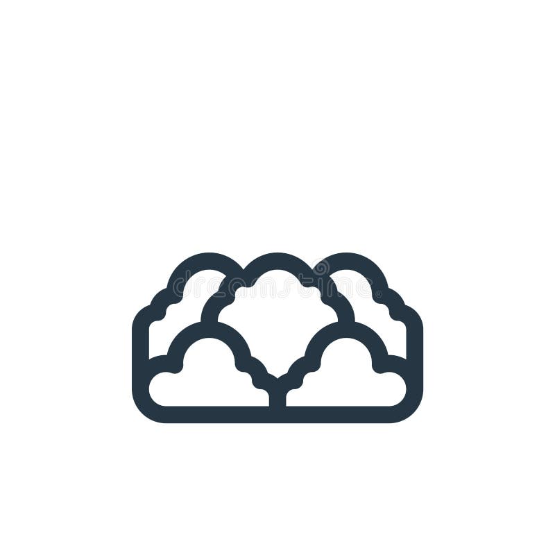 Bush Icon Vector from Animal and Nature Concept. Thin Line Illustration ...