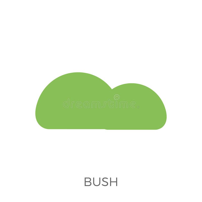 Bush Icon Vector stock vector. Illustration of nature - 110271536