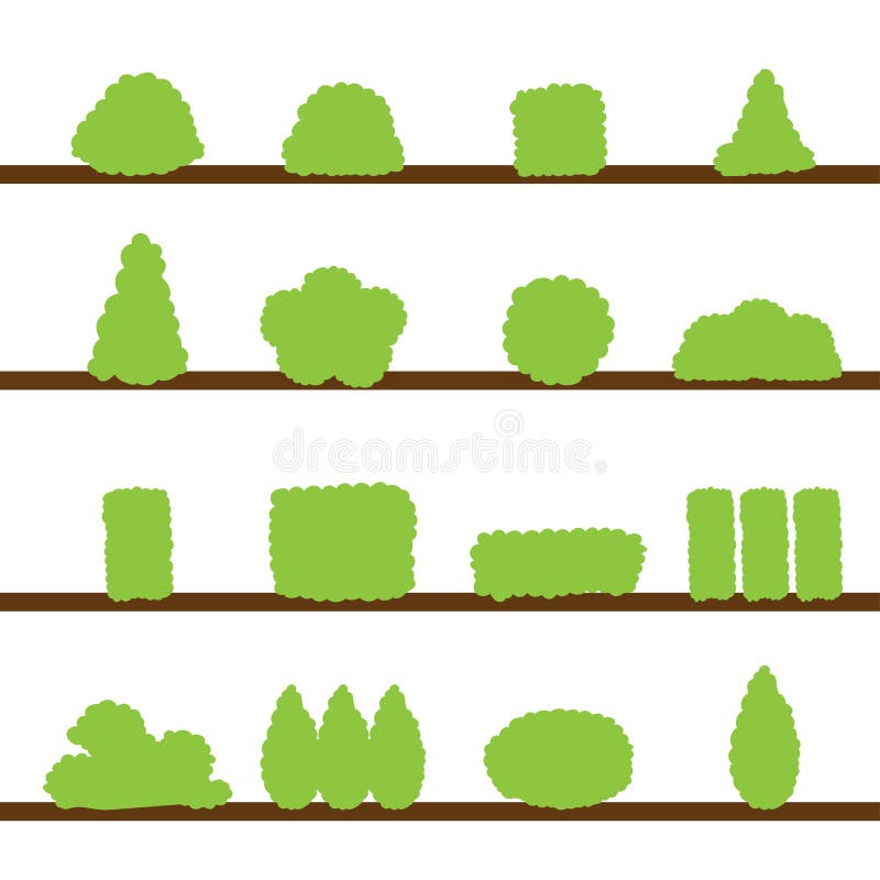 Bush icon vector stock vector. Illustration of icon, natural - 59018060