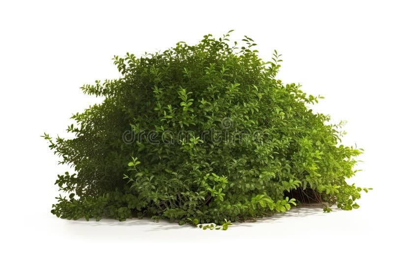 Bush Isolated in White Background Stock Illustration - Illustration of ...