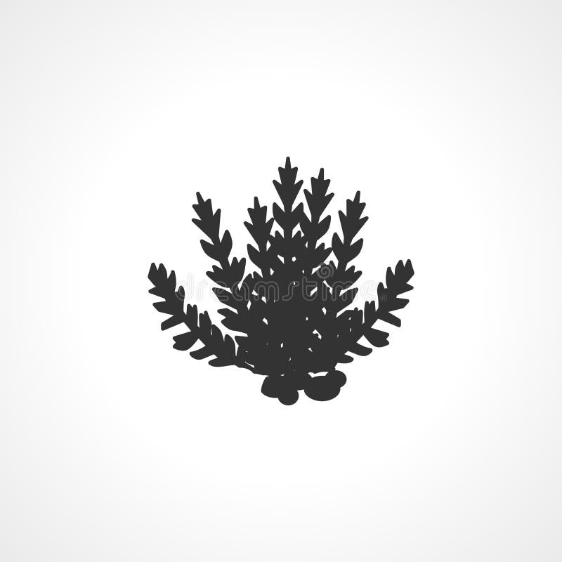 Bush Simple Isolated Black Icon Stock Vector - Illustration of green ...