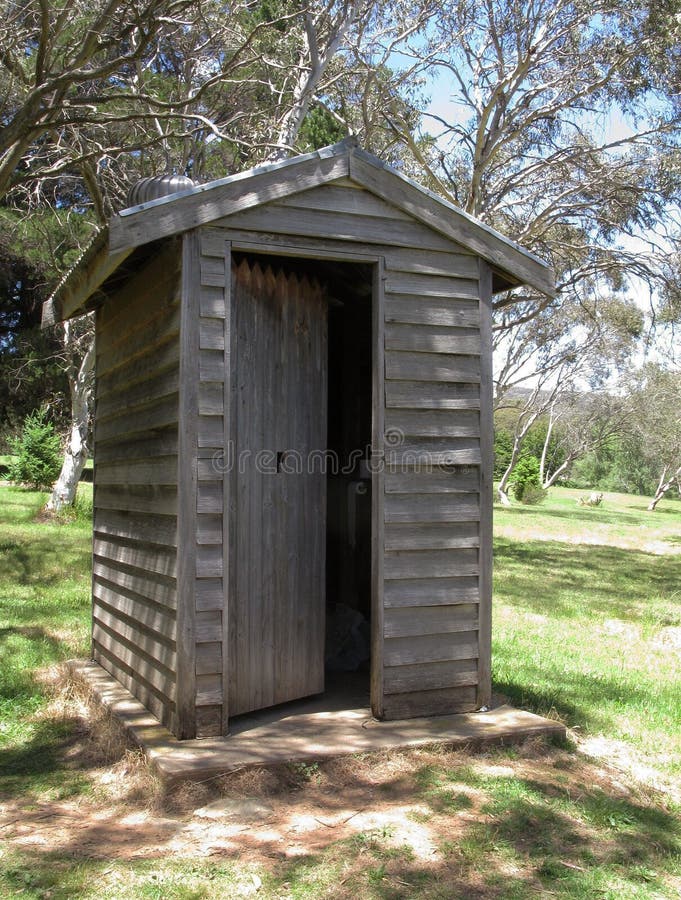 Outdoor Toilet in Australian Bush. Stock Photo - Image of outdoors ...