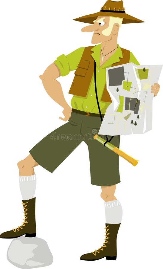 Bush trekker stock vector. Illustration of occupation - 121352312