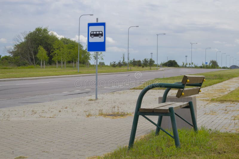 Bushalte stock afbeelding. Image of landschap, structuur - 31660237