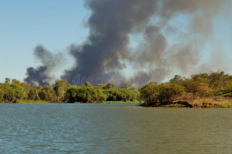 Bushfire stock image. Image of clouds, vegetation, thread - 11357573