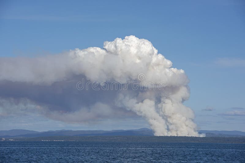 Bushfire Smoke Over Parramatta River Stock Photo - Image of australia ...