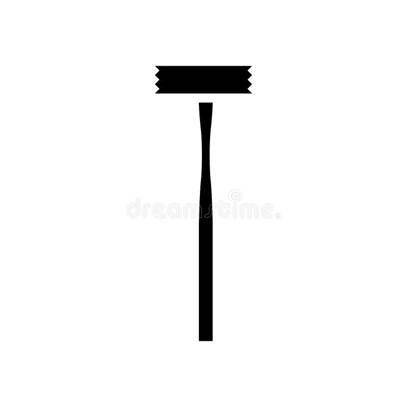 Bushing Hammer Tool Glyph Icon Vector Illustration Stock Illustration ...
