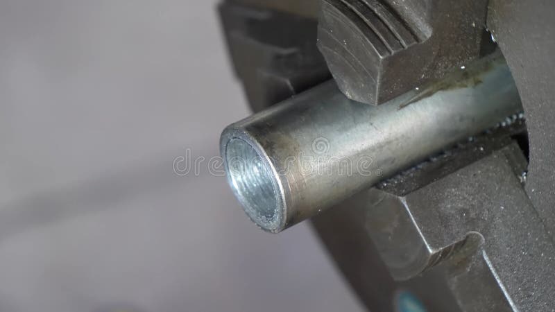 Bushing in Vise, Bushing Close in Vise Stock Photo - Image of service ...