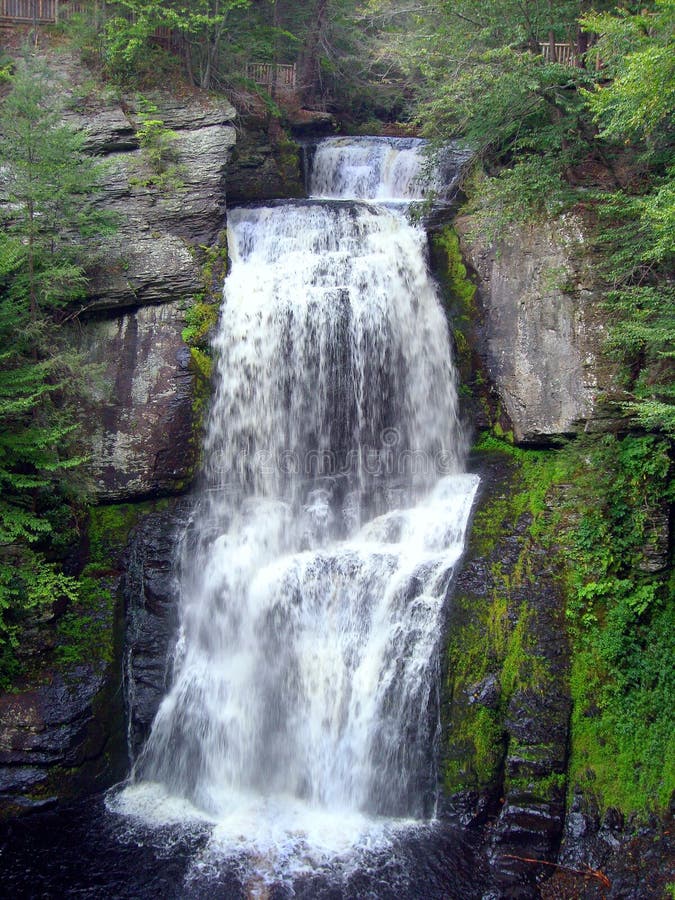 Bushkill Falls stock photo. Image of mountains, travel - 17554738