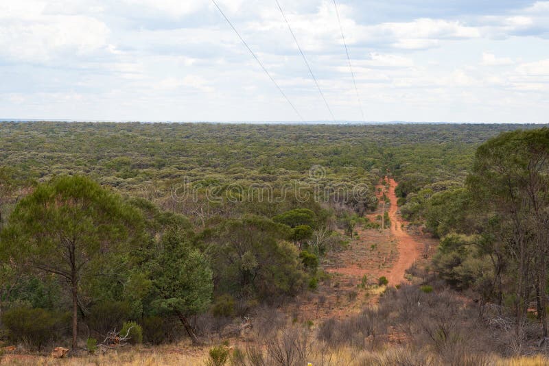 Bushland Scenery in Outback NSW, Australia Stock Image - Image of ...