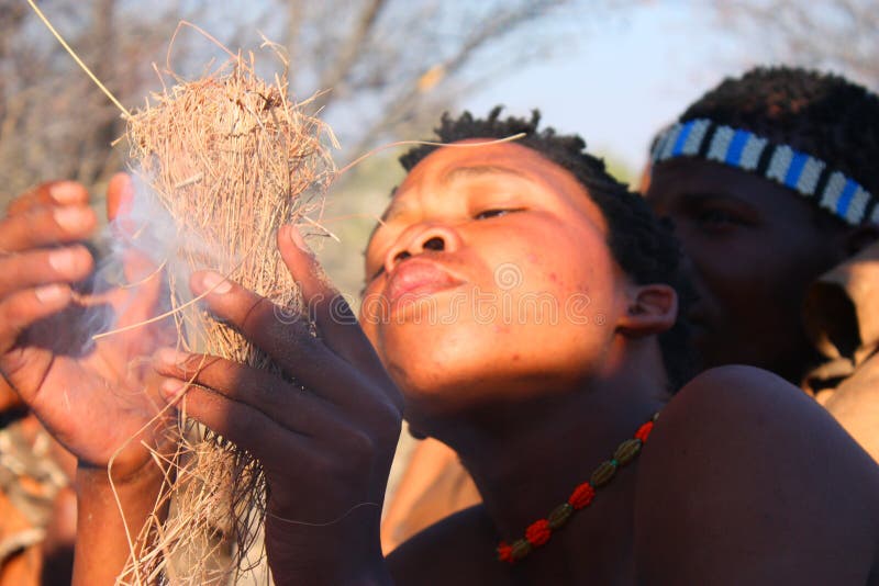 Bushman editorial stock photo. Image of desert, person - 26445033