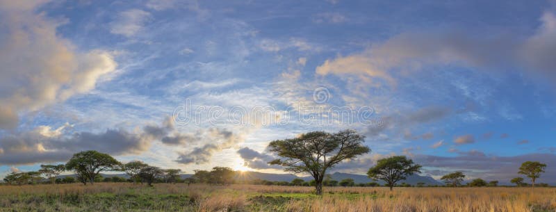 Bushveld Sunrise and Clouds Stock Photo - Image of africa, rocks: 121283542