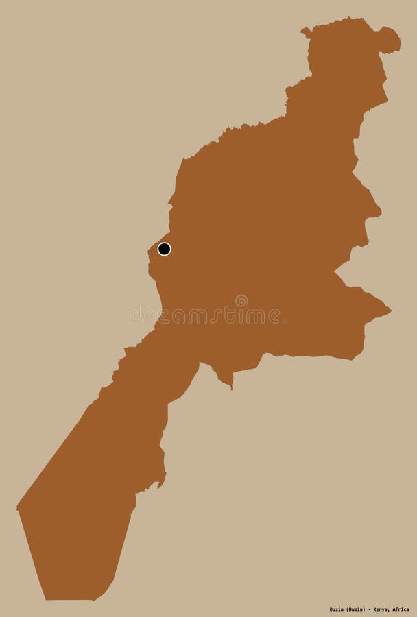 Busia, County of Kenya, Zoomed. Relief Stock Illustration ...