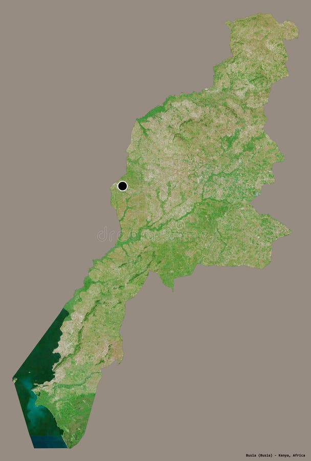 Busia County of Kenya Flag Textile Cloth Fabric Waving on the Top ...