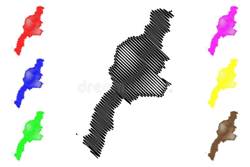 Busia County Republic of Kenya, Western Province Map Vector ...