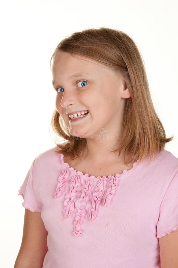 Busigt barn för flicka fotografering för bildbyråer. Bild av roligt ...