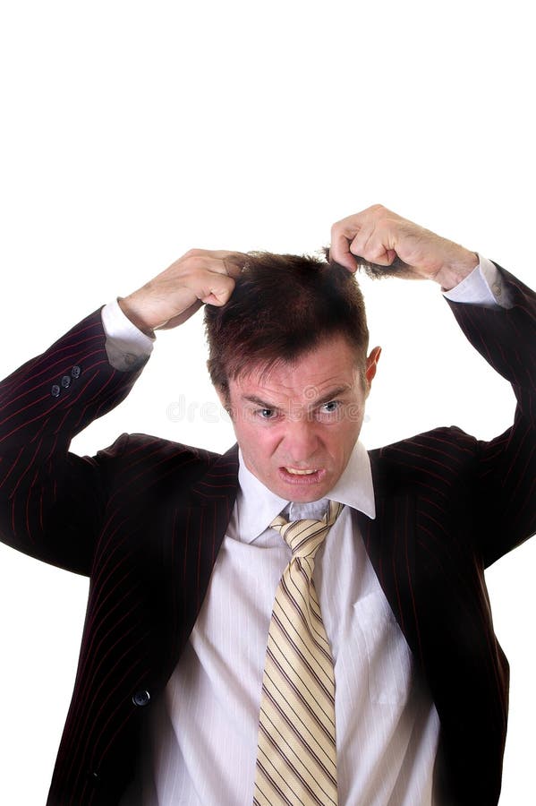 Businessman Pull Hair Out Stock Photos - Free & Royalty-Free Stock ...