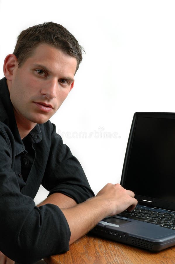 Business stock image. Image of businessman, computer, people - 1284365