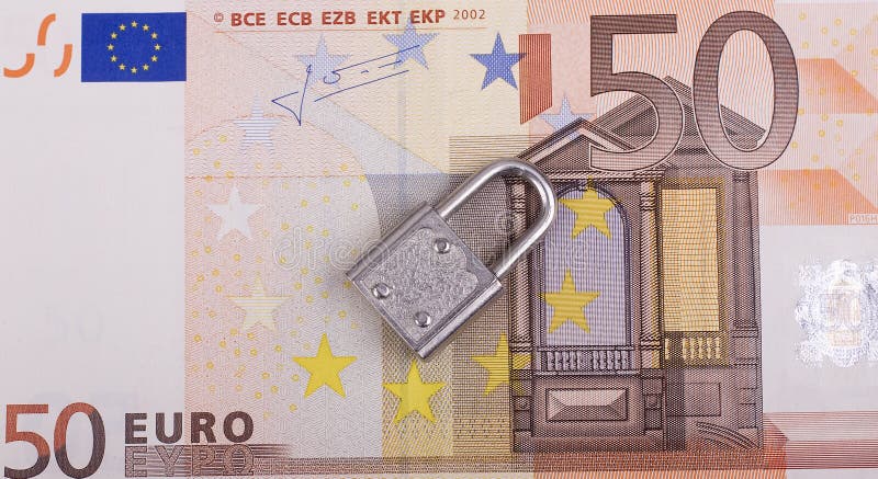 Business stock photo. Image of precaution, euro, lock - 16151632