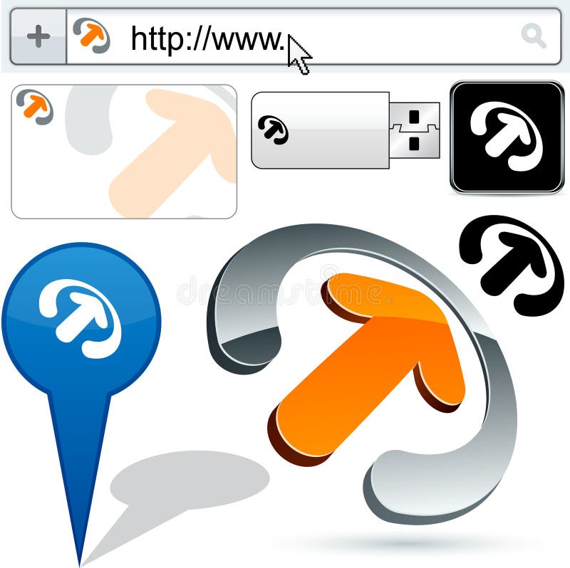 Business 3D Hit Logo Design. Stock Vector - Illustration of curve, blue ...