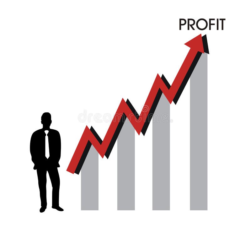 Profitable Business Sign Symbol Stock Illustration - Illustration of ...