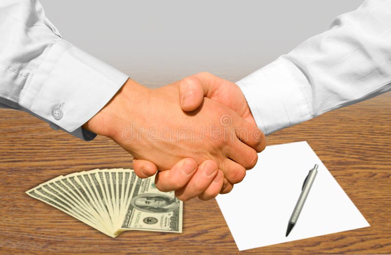 The Money Deal stock photo. Image of hand, hired, deal - 7645646