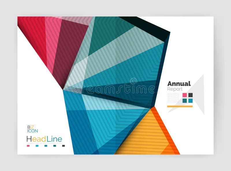 Business Abstract Geometric Financial Report Brochure Template Stock ...