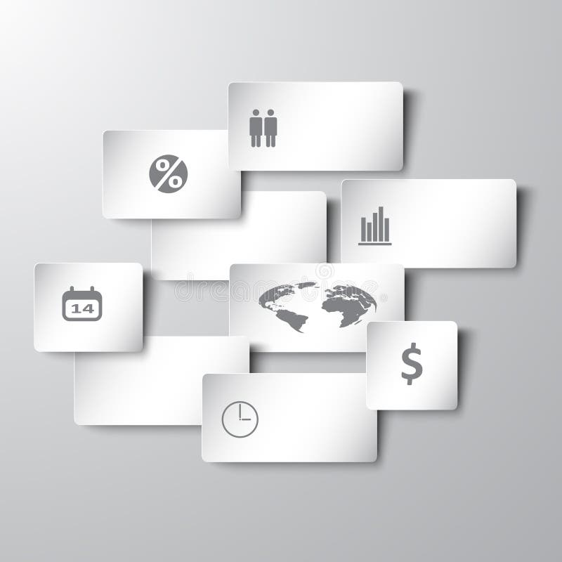 Business abstract signs stock vector. Illustration of monochrome - 42495184