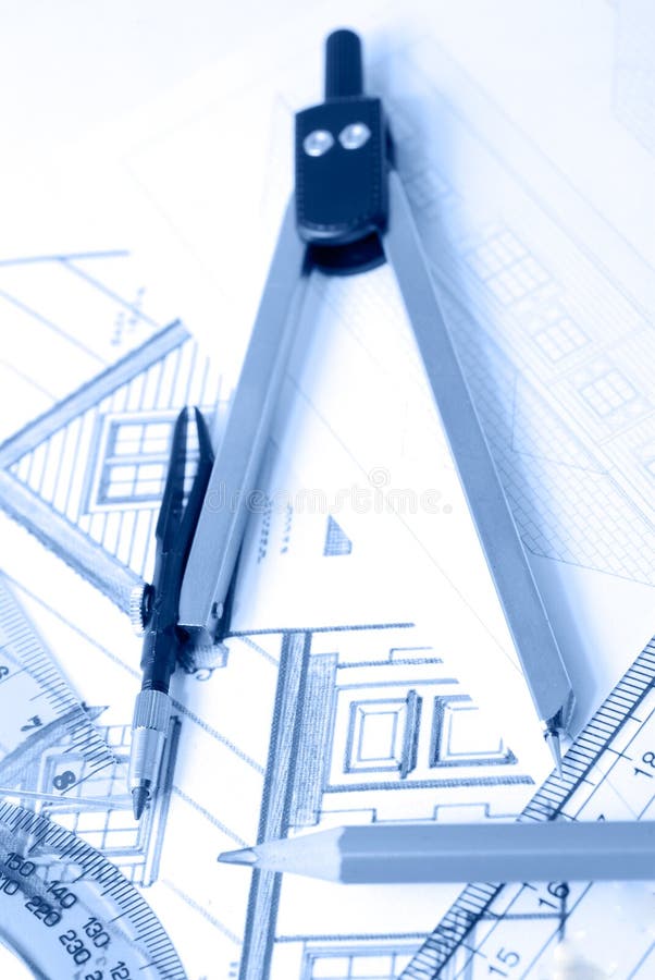 Building Plan stock photo. Image of project, dwelling - 1833972