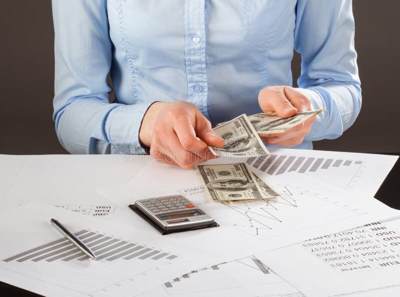 Business Accountant Working Stock Image - Image of budget, banknote ...