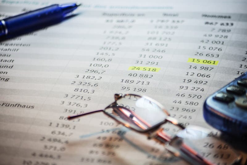 Business Accounting Background Stock Photo - Image of calculation ...