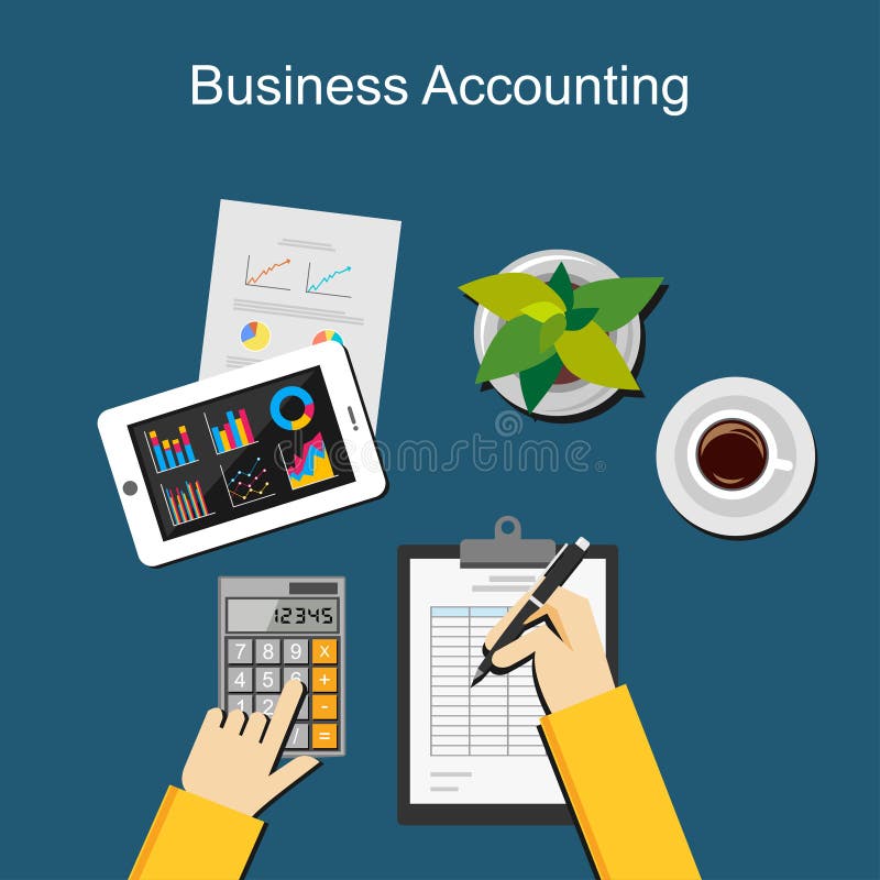 Business Accounting Concept. Stock Vector - Illustration of finance ...