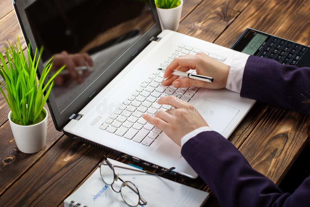 Business accounting stock image. Image of hands, concept - 75844775