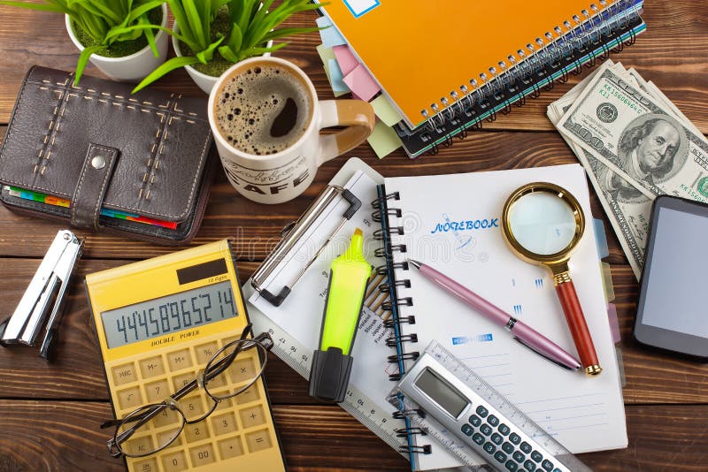 Business accounting stock photo. Image of bright, coffee - 72973202