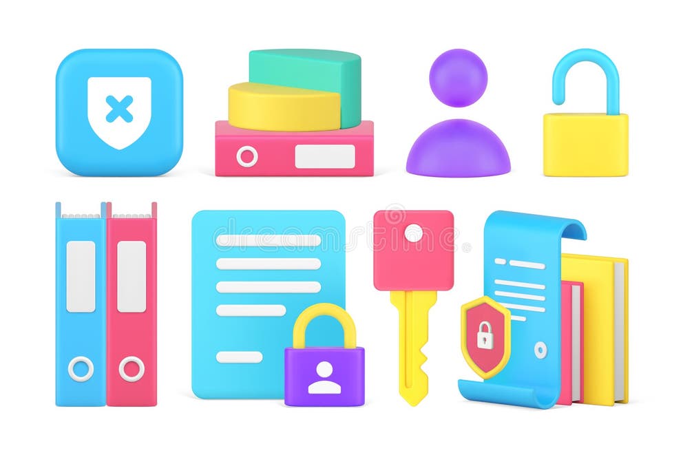 Business Accounting Personal Information Secure Lock Code Access ...