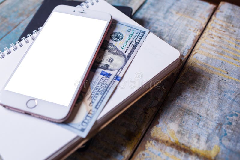 Business Accounting with Smartphone Stock Photo - Image of rough, phone ...