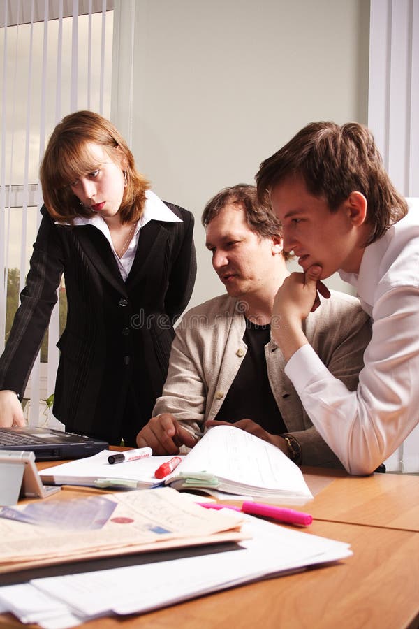 Business acquaintance stock image. Image of presentation - 1264757